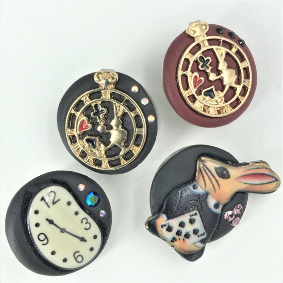 Alice in Wonderland 18mm 20mm Jazz Snaps for Snap Button | Etsy