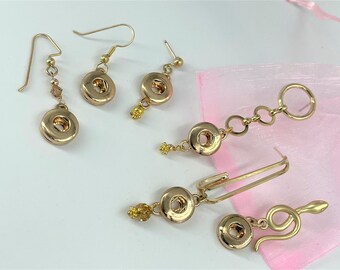 Snap Button Earrings - Etsy