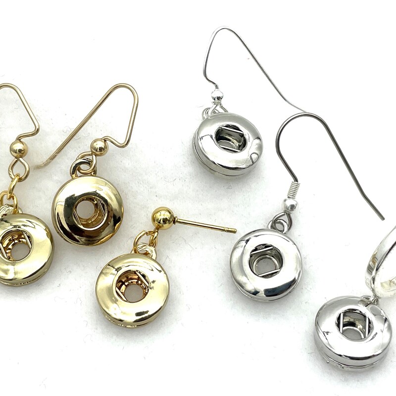 Snap Button Earrings - Etsy