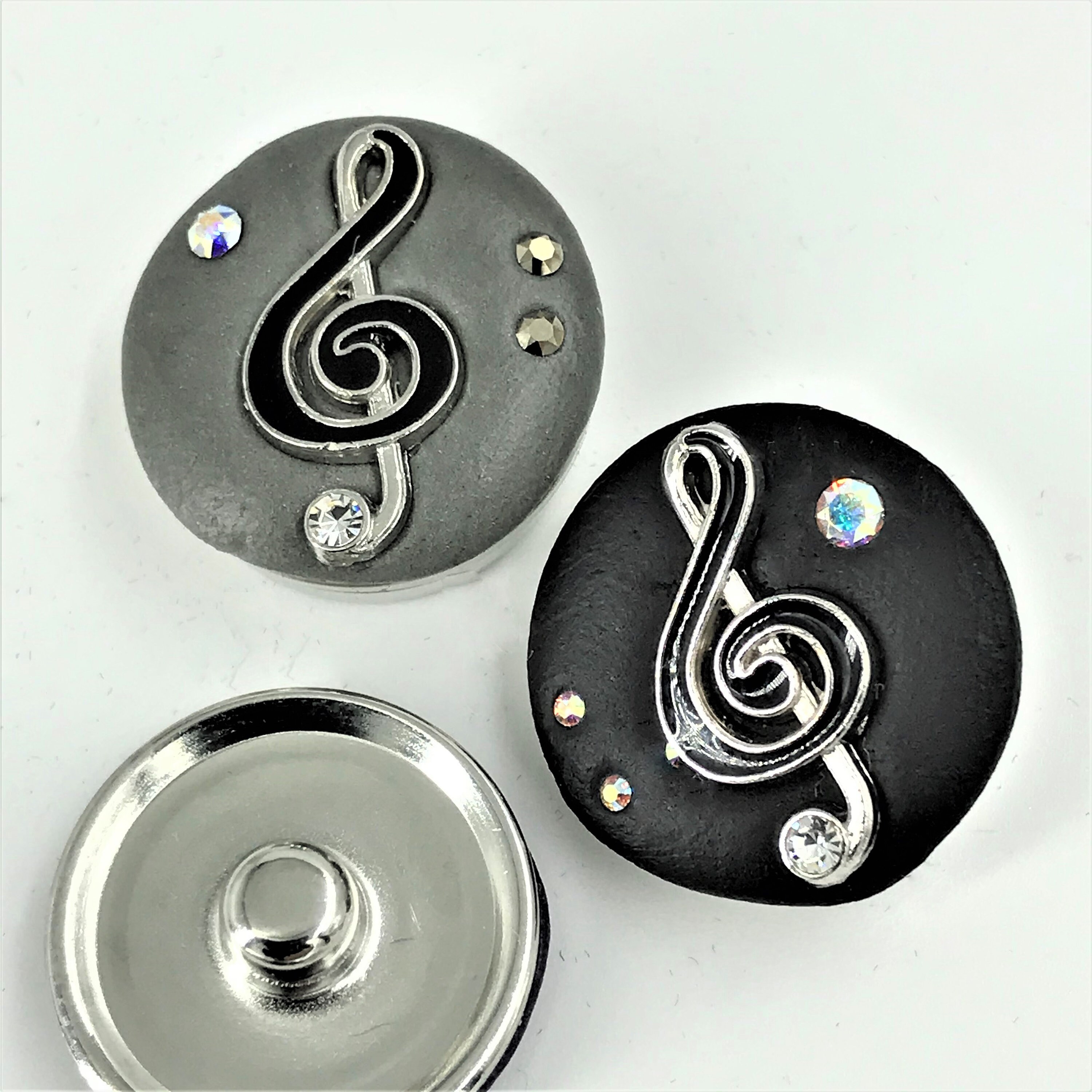 Music Note 18/20mm Jazz Snaps Standard Size for Snap Button | Etsy