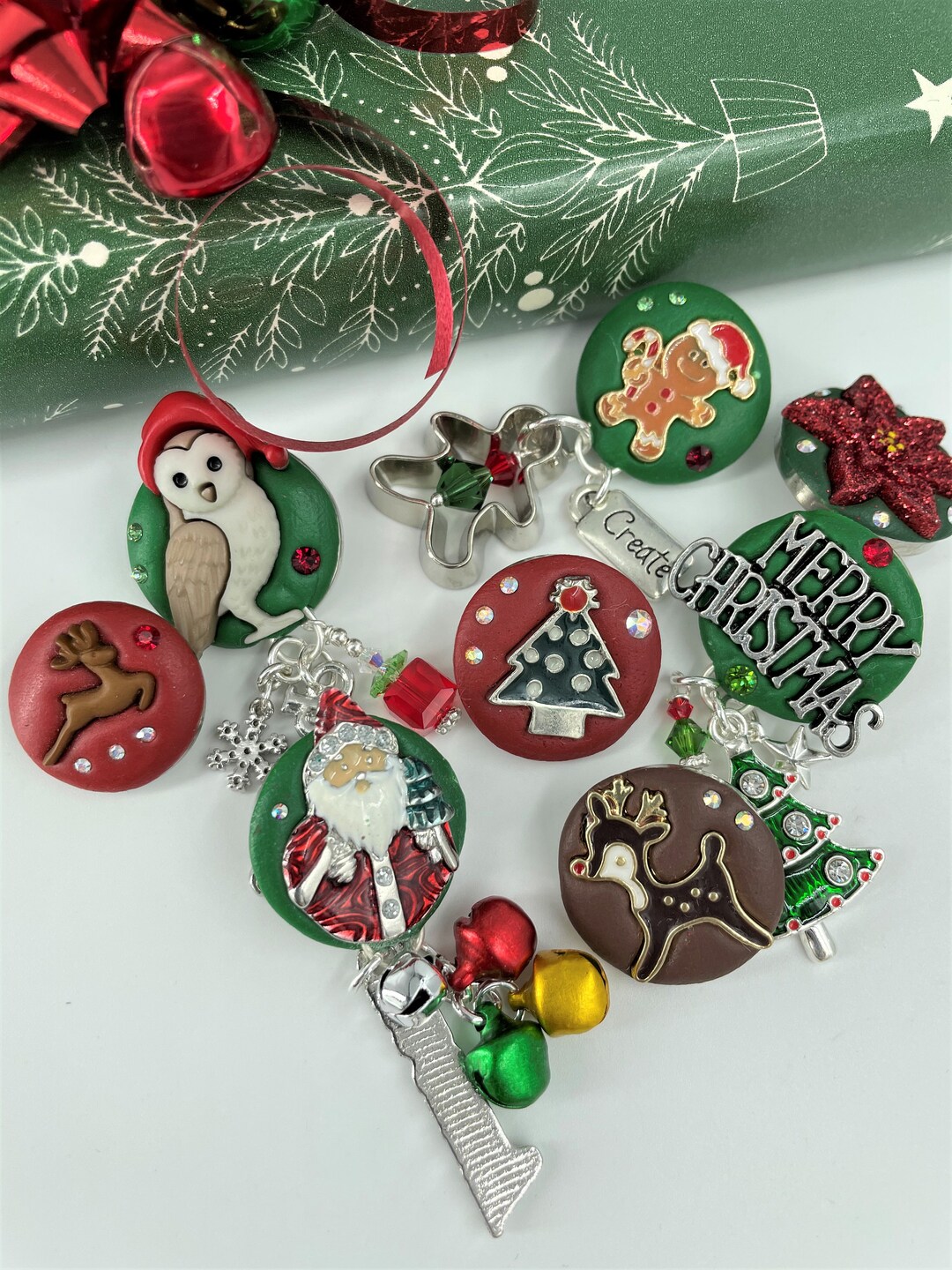 Christmas 18/20mm Dangle Specialty Jazz Snaps for Snap Jewelry - Etsy