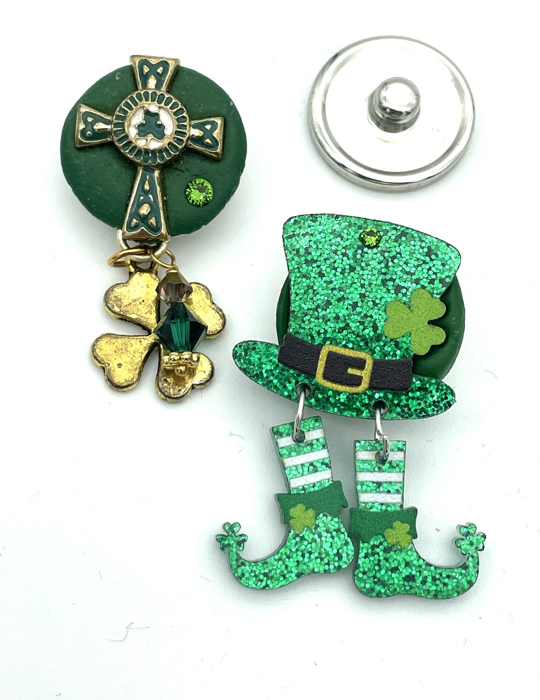 Irish Claddagh, Cross, Whimsical Hat 18mm 20mm Dangle Jazz Snaps for ...