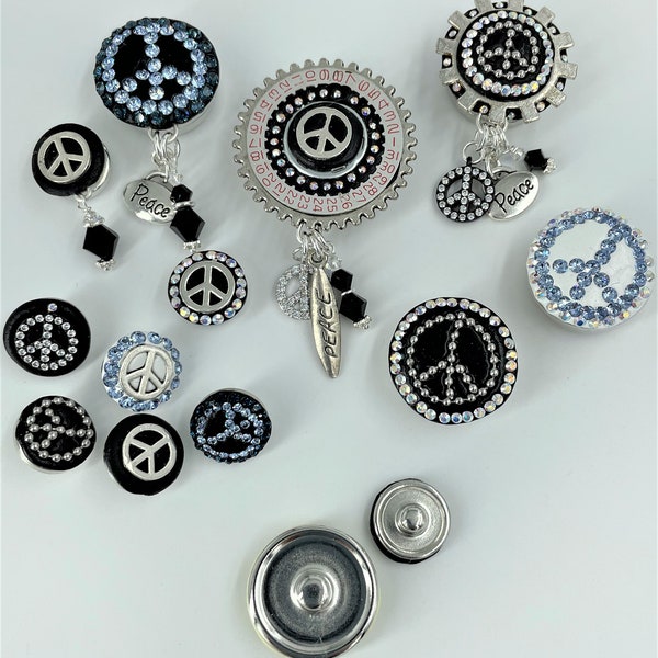 Peace Sign Button - Etsy