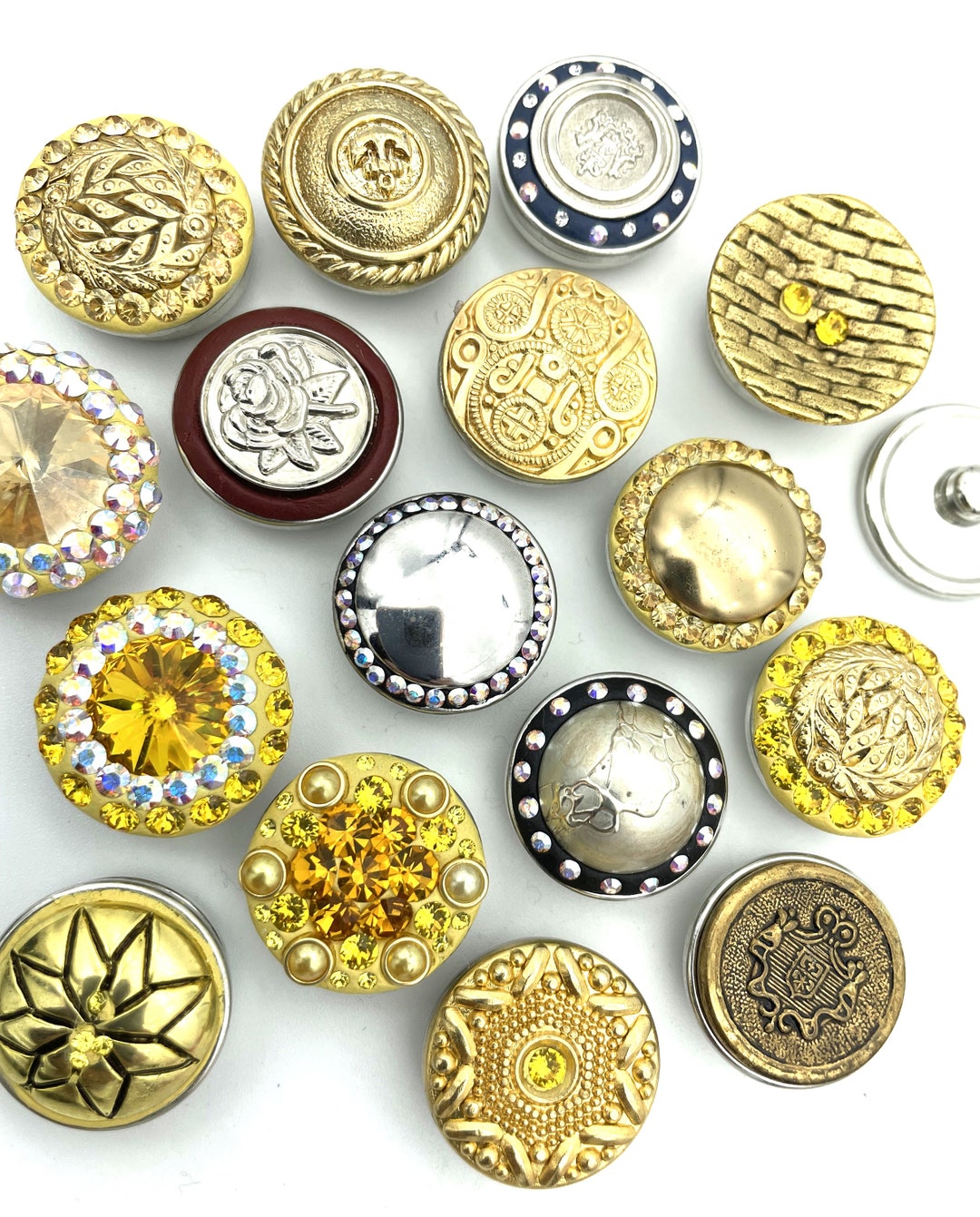 Silver, Gold, Sparkly 18mm 20mm Jazz Snaps for Snap Button Jewelry - Etsy