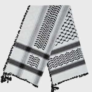 Black and White Keffiyeh Scarf - Etsy