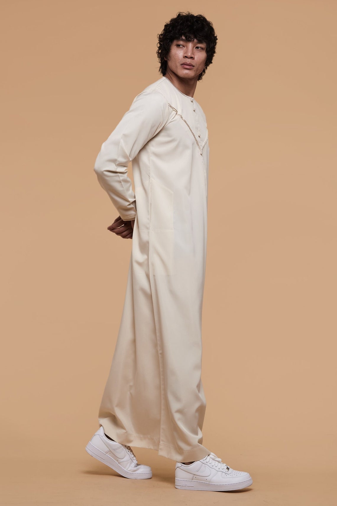 Pearled Ivory Omani Thobe - Etsy