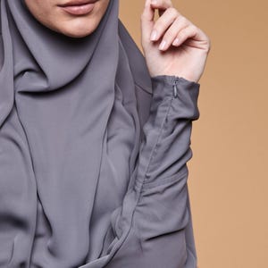 Shadow Charcoal Two Piece Jilbab - Etsy