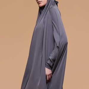 Shadow Charcoal Two Piece Jilbab - Etsy
