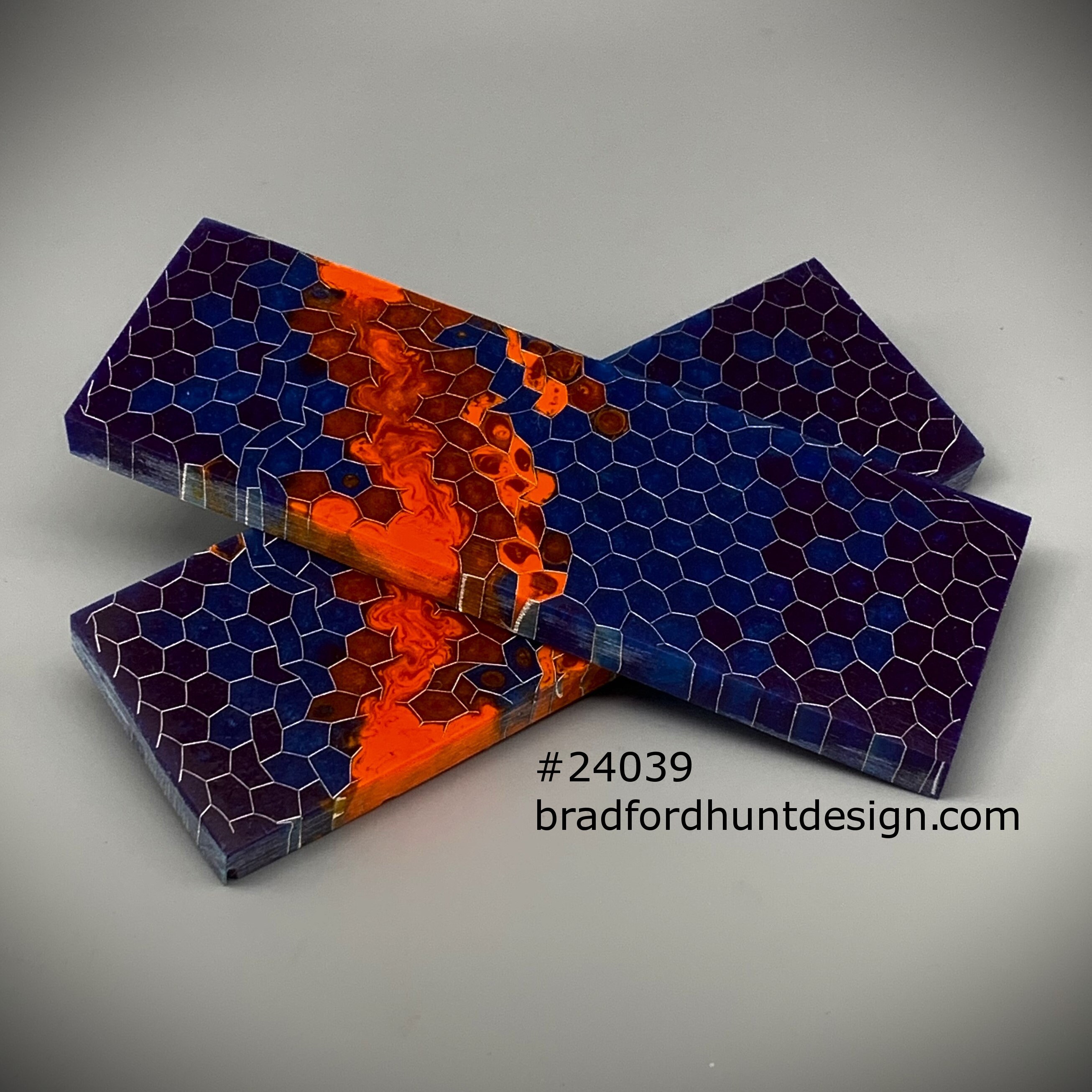 Aluminum Honeycomb and Urethane Resin Custom Knife Scales 24132 - Etsy