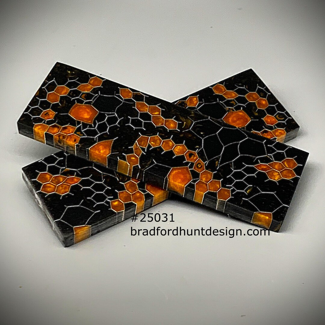 Aluminum Honeycomb and Urethane Resin Custom Knife Scales #25031 - Etsy