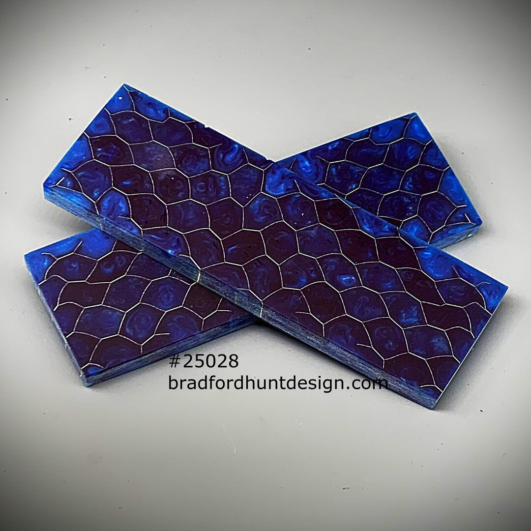 Aluminum Honeycomb and Urethane Resin Custom Knife Scales #25028 - Etsy