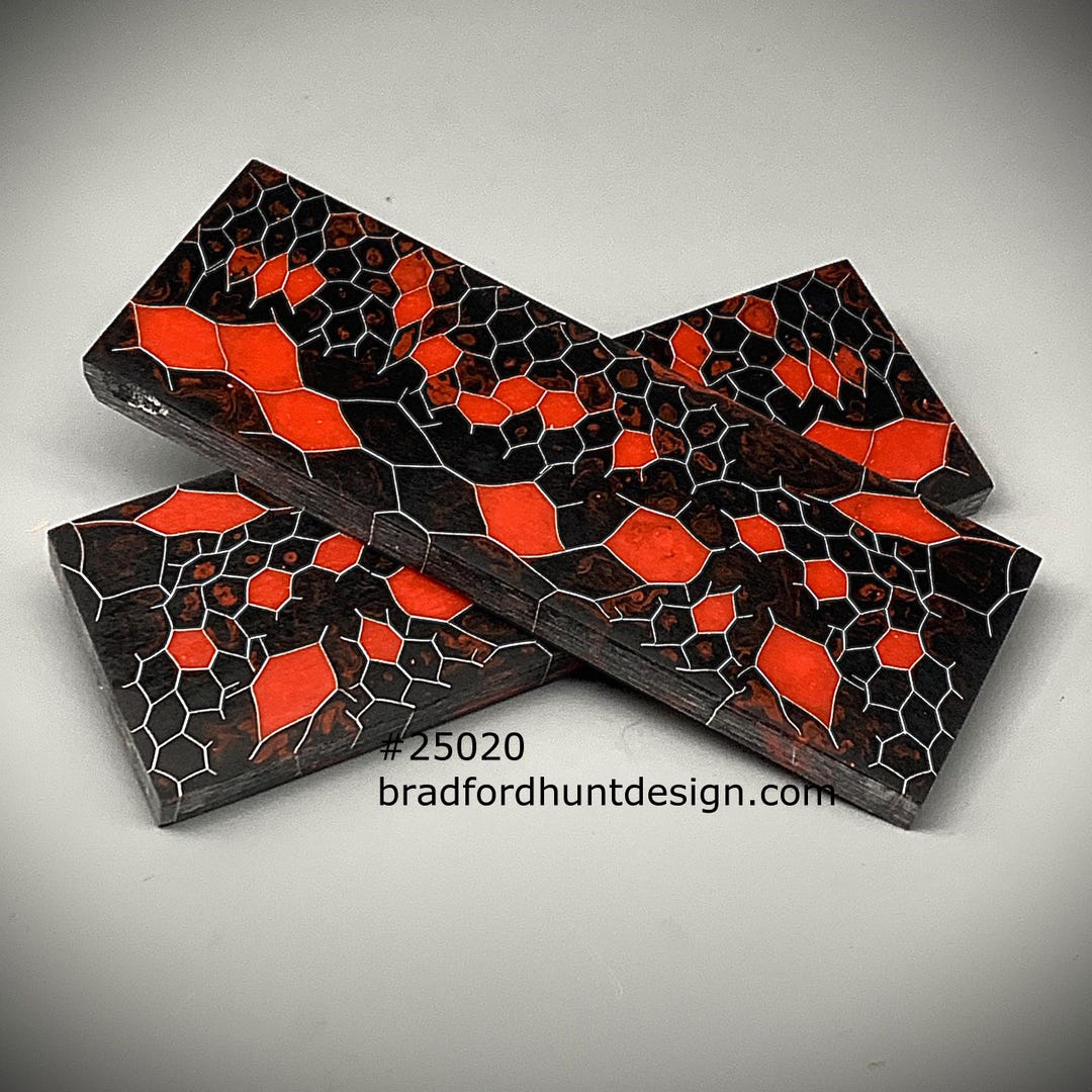 Aluminum Honeycomb and Urethane Resin Custom Knife Scales #25020 - Etsy