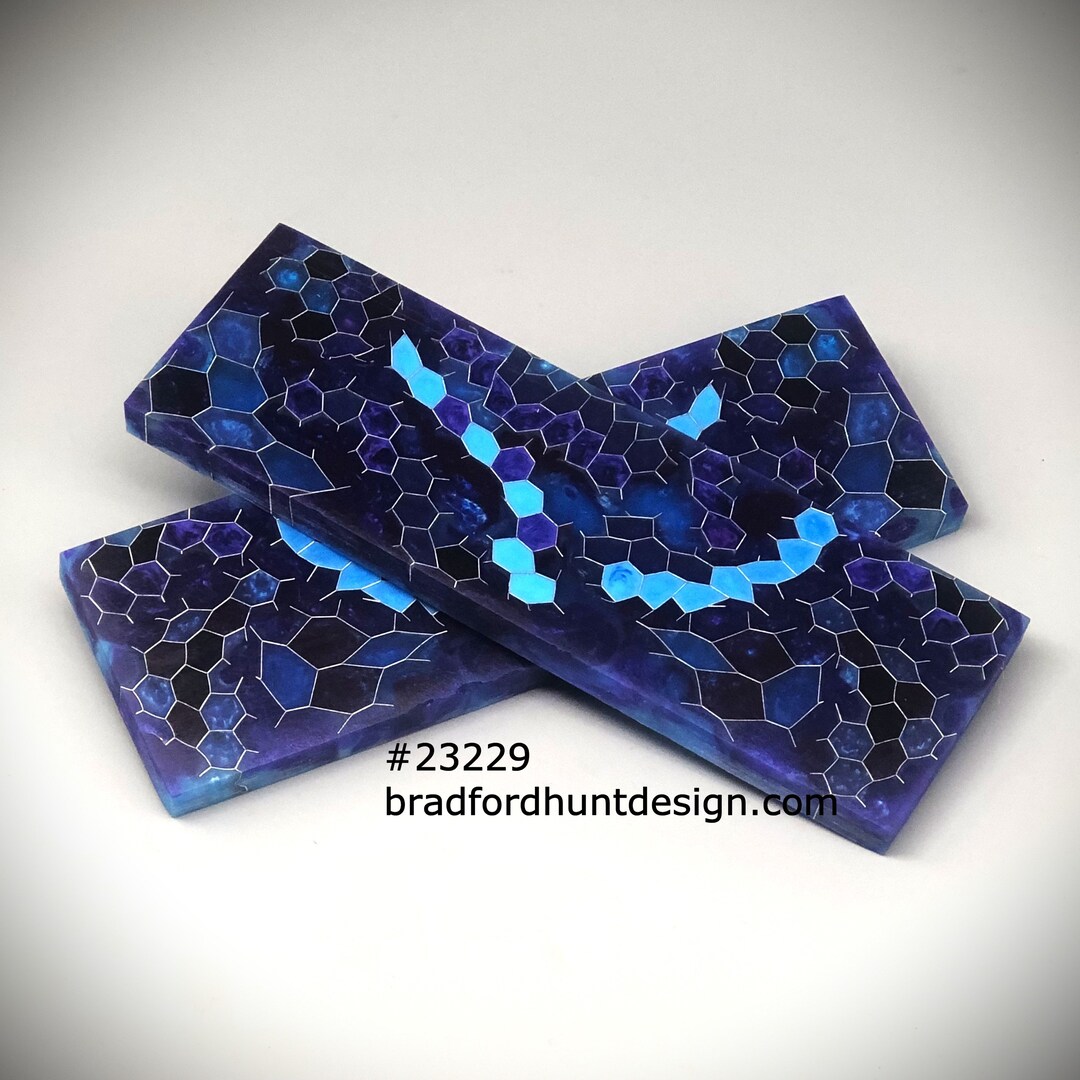 Aluminum Honeycomb & Urethane Resin Custom Knife Scales 23229 - Etsy
