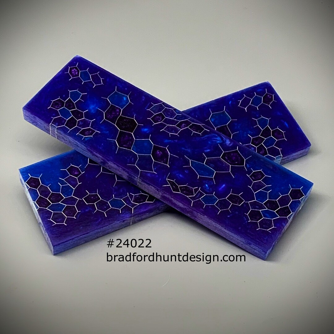 Aluminum Honeycomb and Urethane Resin Custom Knife Scales #24022 - Etsy