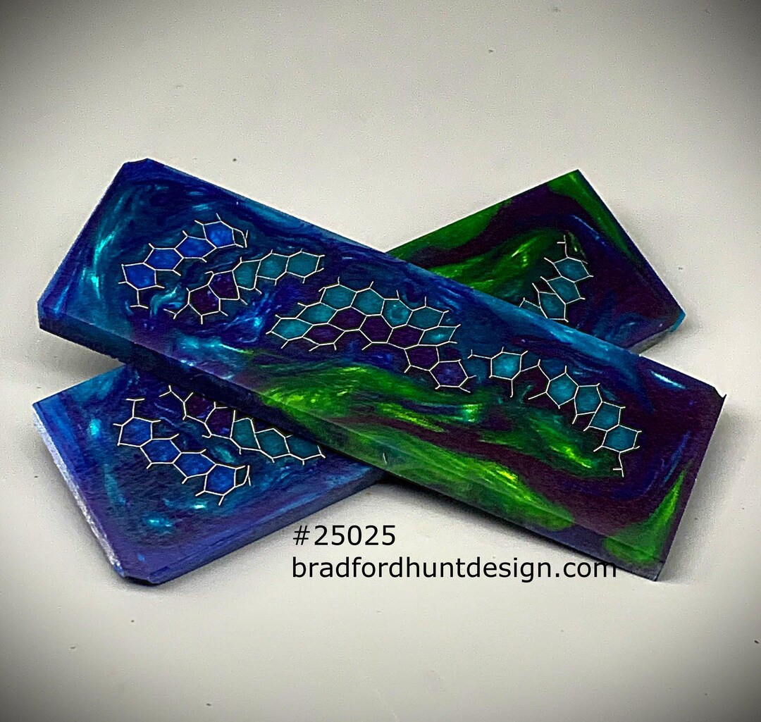 Aluminum Honeycomb and Urethane Resin Custom Knife Scales #25025 - Etsy