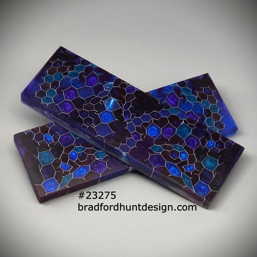 Aluminum Honeycomb and Urethane Resin Custom Knife Scales - Etsy