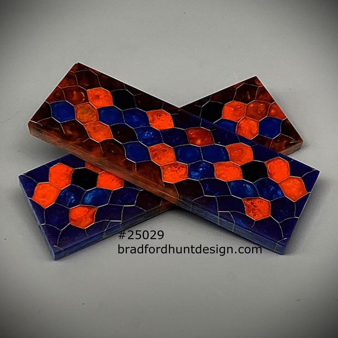 Aluminum Honeycomb and Urethane Resin Custom Knife Scales #25029 - Etsy
