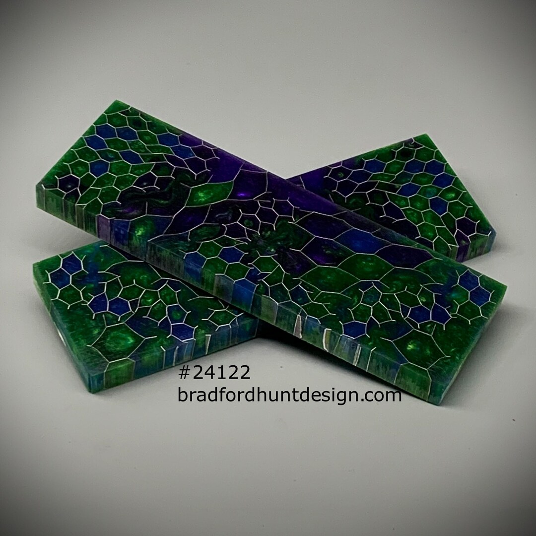 Aluminum Honeycomb and Urethane Resin Custom Knife Scales #24122 - Etsy