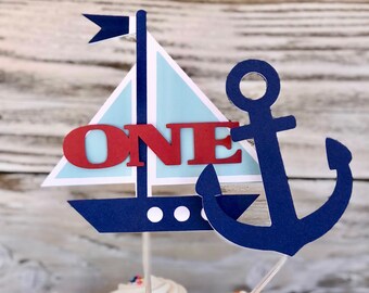 Sailboat cake topper | Etsy