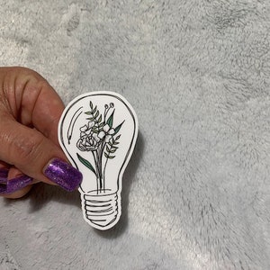 Lightbulb Sticker - Etsy