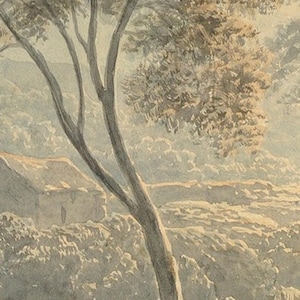 Scenic Tree Landscape Home Decor, Vintage Wallpaper - Classic Mural ...