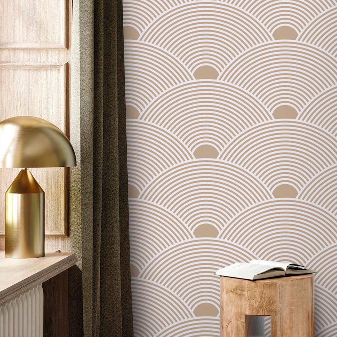 Neutral Wallpaper Minimalist Peel and Stick Removable Accent Wallapper ...