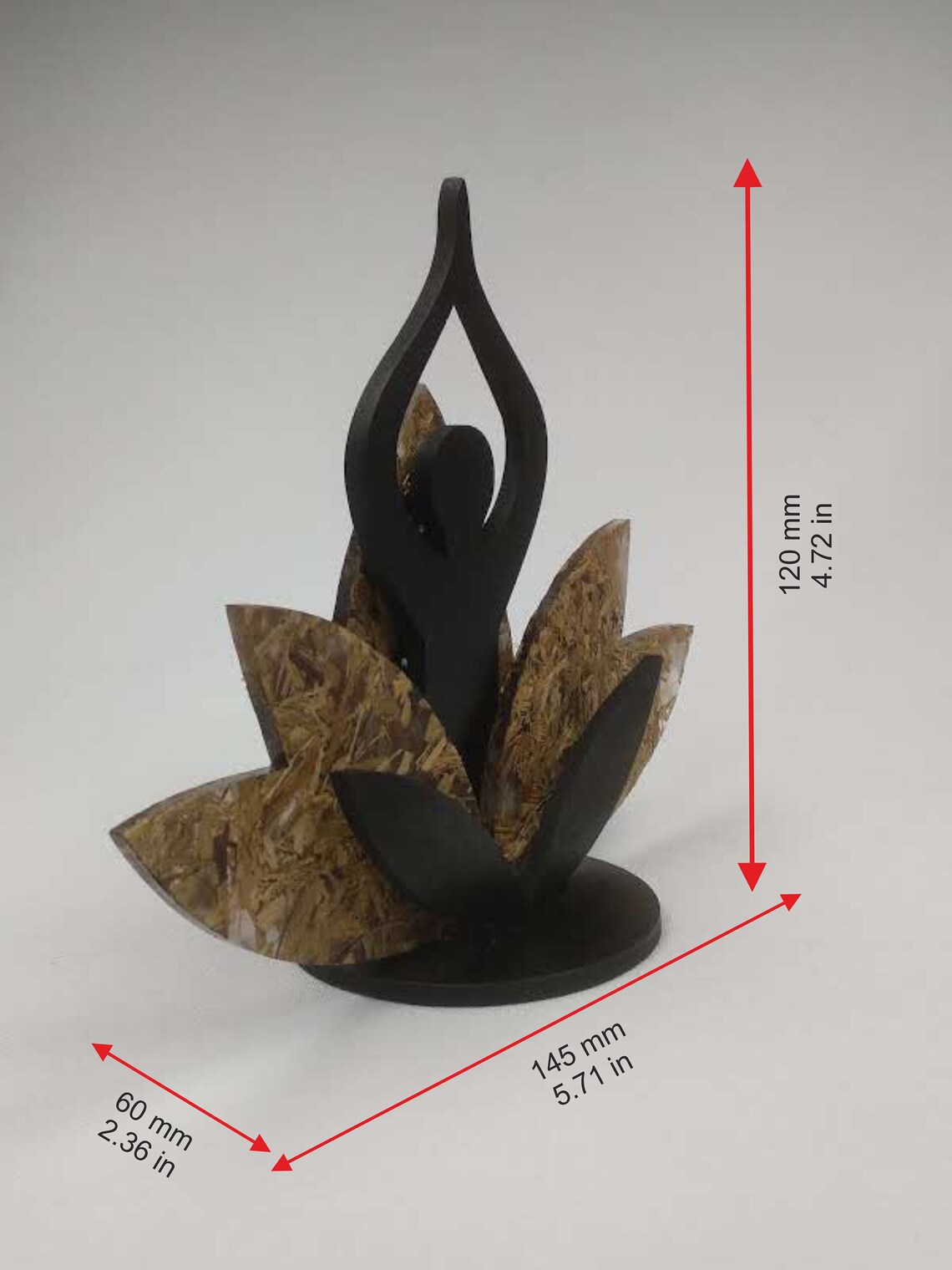 Statue Balance Made With Coffee Lotus Flower Statue in - Etsy