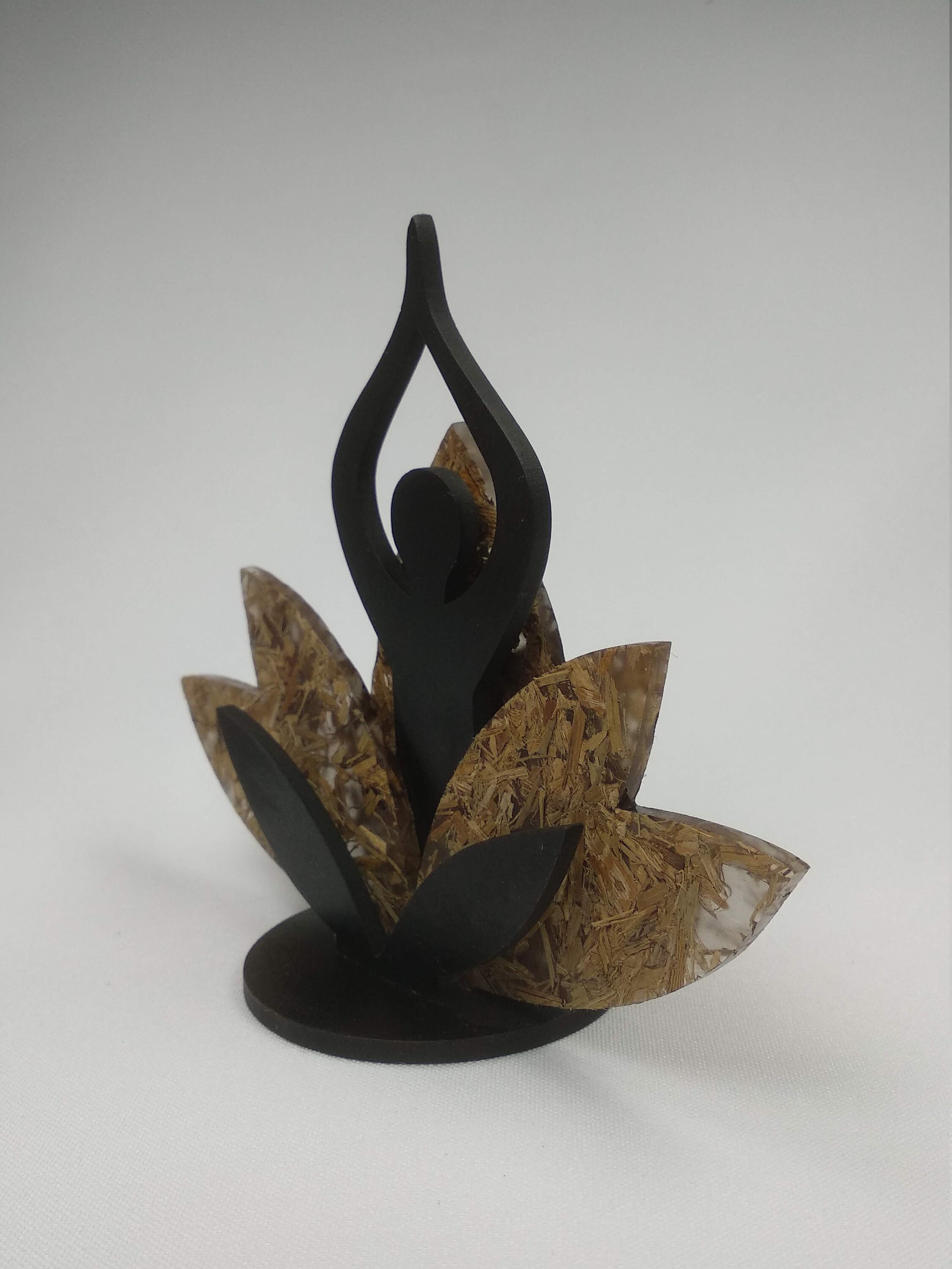 Statue Balance Made With Coffee Lotus Flower Statue in - Etsy