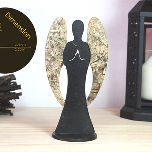 Modern Angel Decor in Coffee Guardian Angel Statue Sculpture - Etsy
