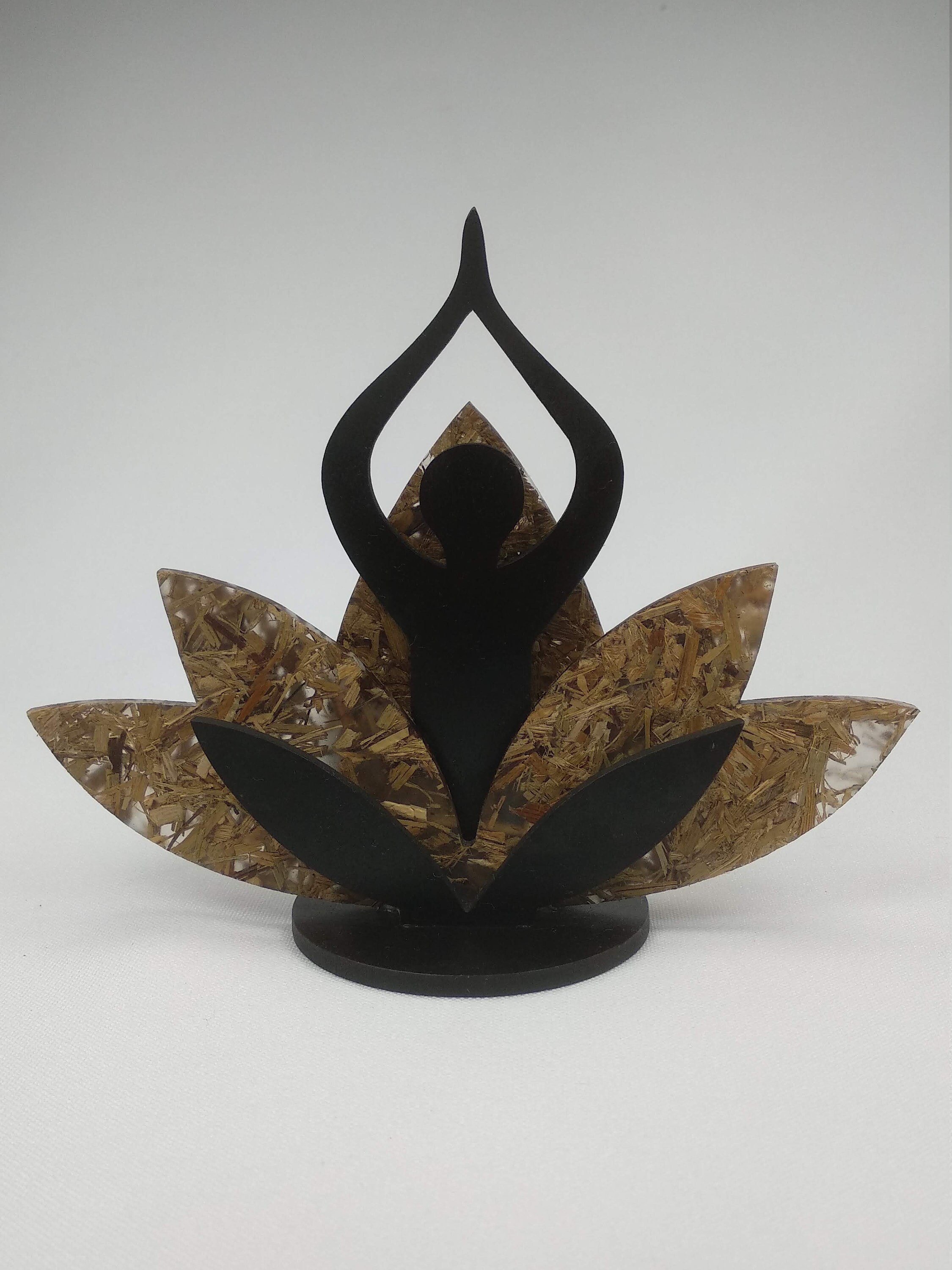 Statue Balance Made With Coffee Lotus Flower Statue in - Etsy