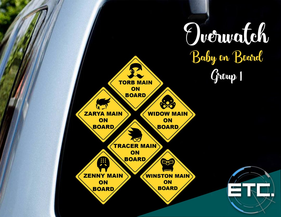 OVERWATCH // Baby on Board \\ Vinyl Truck/car/laptop Decal // Group 1 ...
