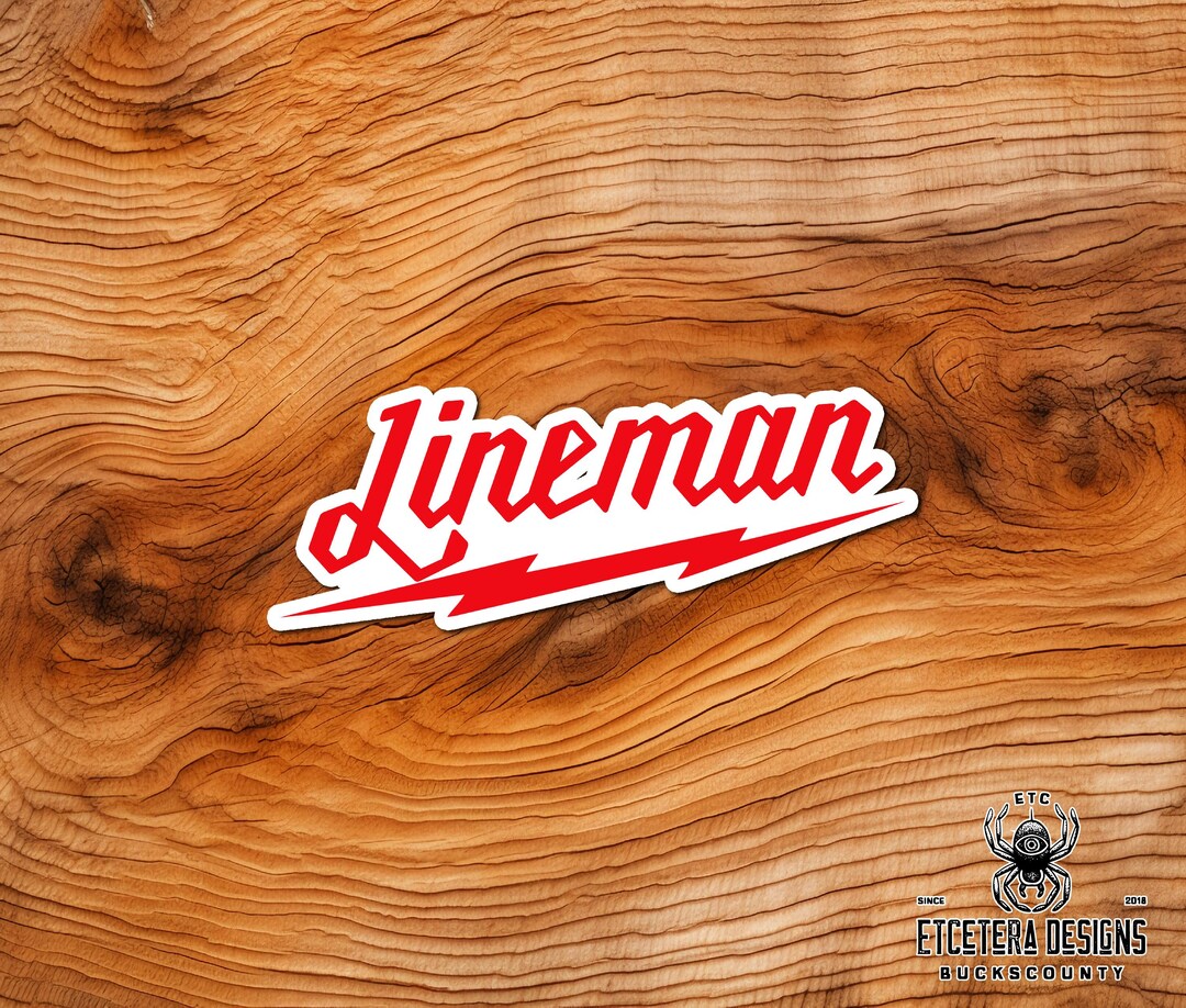 Lineman Logo - Lineman Collection - Hard Hat - Die Cut - Waterproof ...