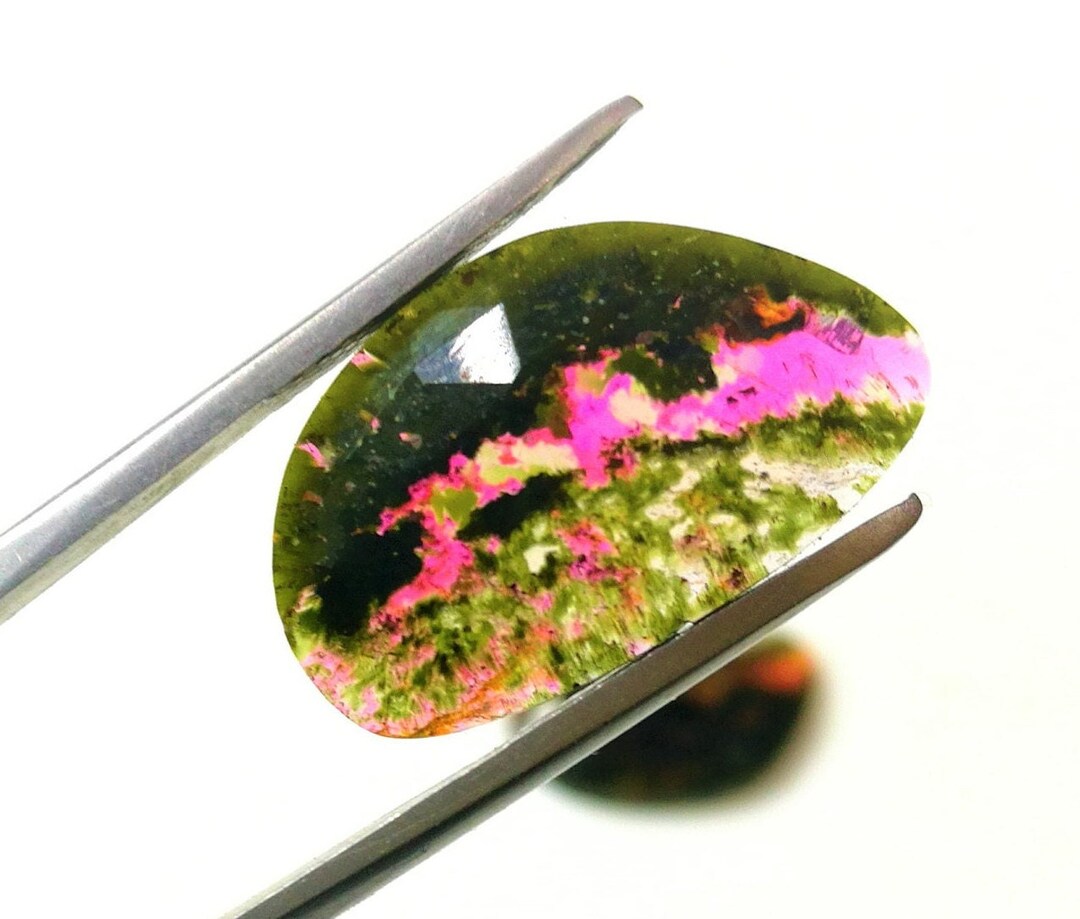 2 Pcs of Natural Rare Watermelon Tourmaline Faceted Freeform Slice12x19 ...