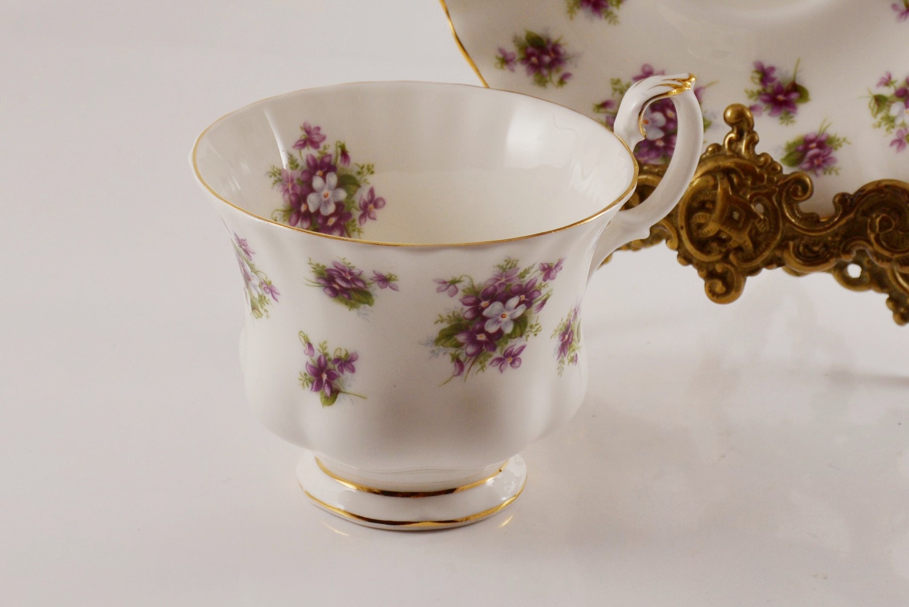 Royal Albert Sweet Violets Teacup - Etsy