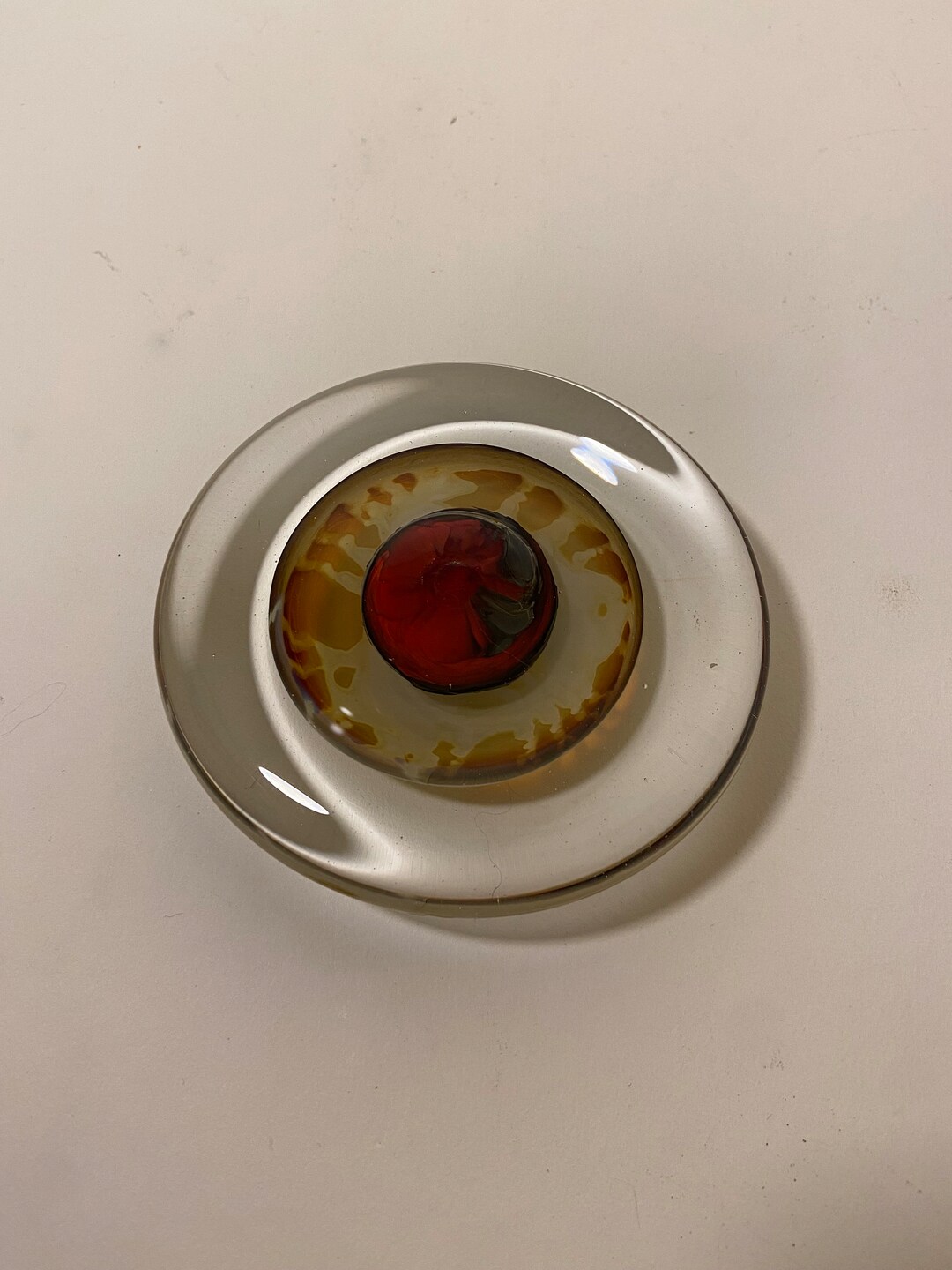 Art Glass Paperweight - Signed by Canadian Artist Kevin Gray '89 - Etsy
