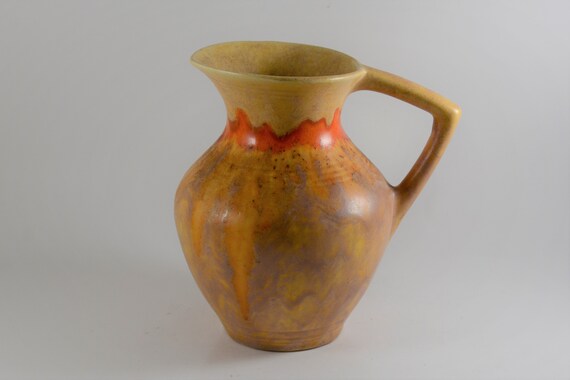 Beswick Ware Yellow and Orange Pitcher | Etsy