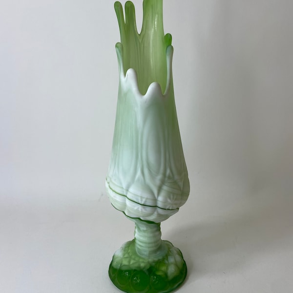 Slag Glass Vase - Etsy