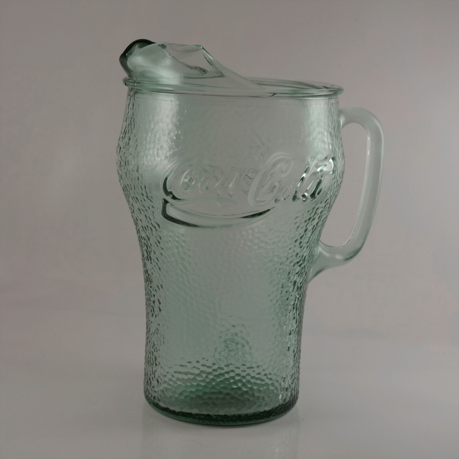 Large Coca Cola Glass Pitcher - Etsy