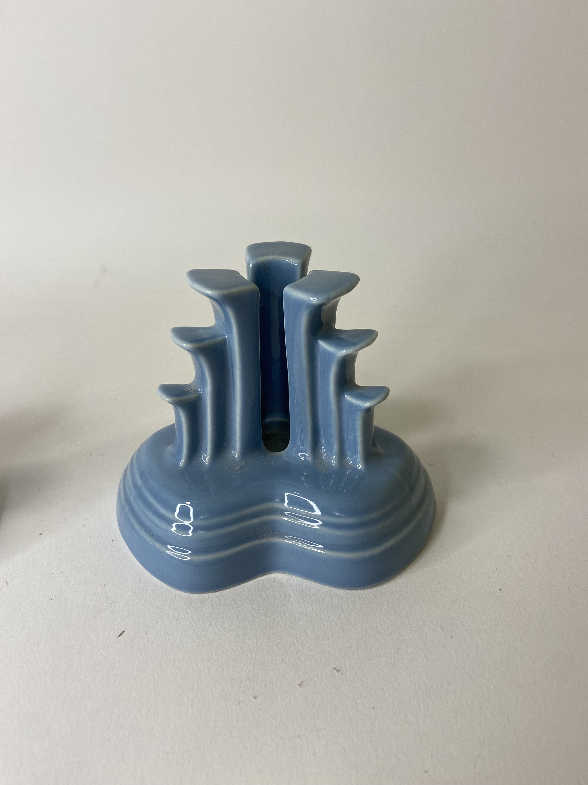 Fiesta Pottery Powder Blue Art Deco Candlestick Holders Pair - Etsy