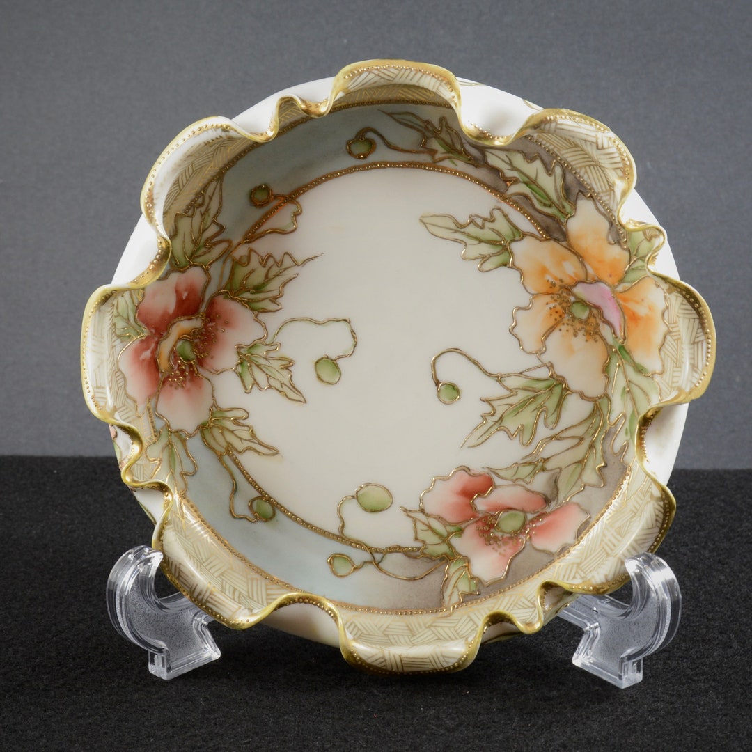 Scalloped Hand Painted Nippon Dish - Etsy