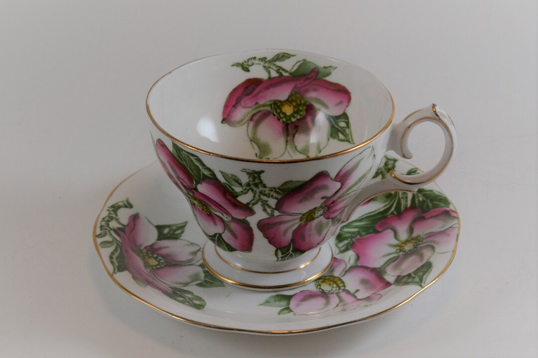 Queen Anne Magnolia Teacup - Etsy