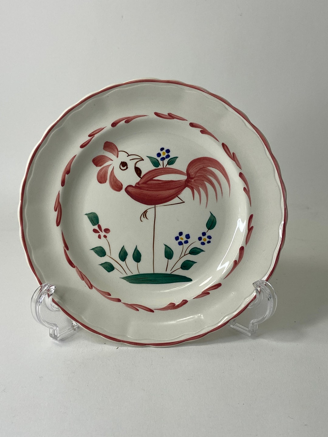 Simpsons Potters Lt. Chanticleer Ware Hand Painted Rooster Bread ...