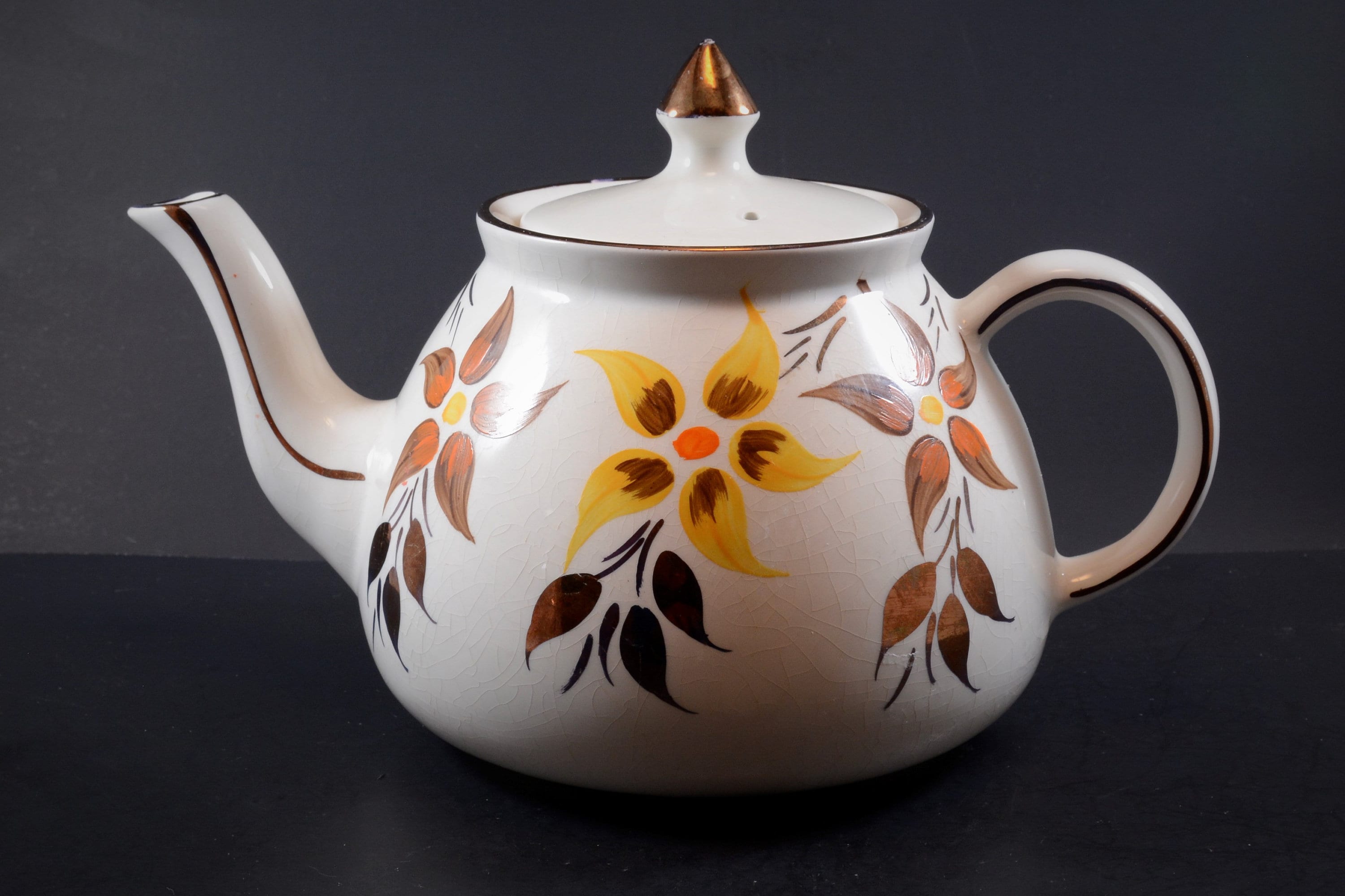Gibsons Staffordshire Teapot With Floral Design - Etsy