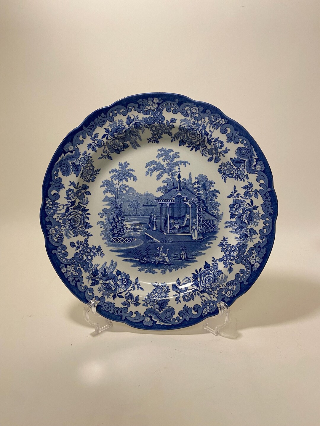 The Spode Blue Room Collection Plate - the Tiger Cages - Etsy