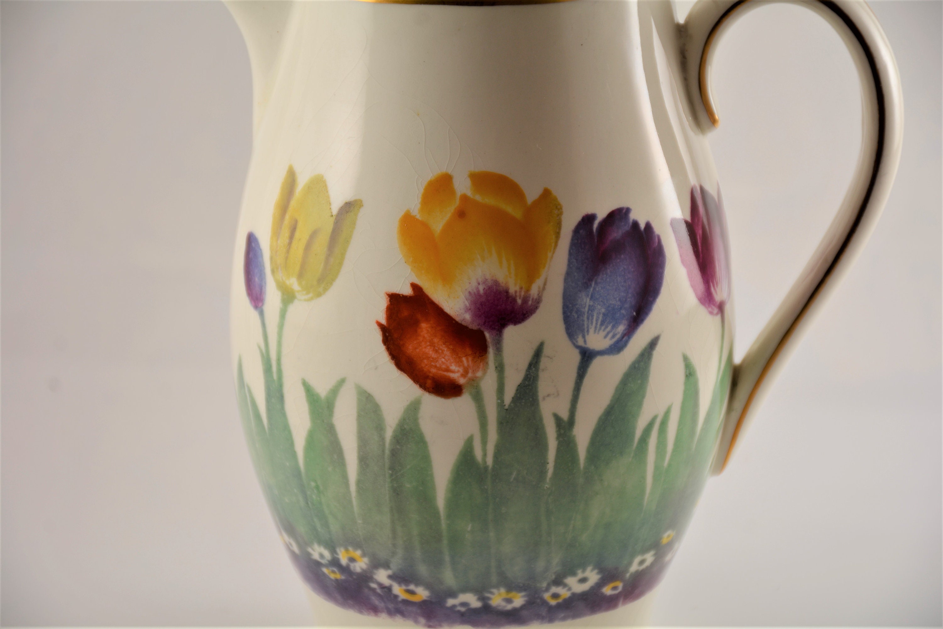 Booths Ceylon Ivory Tulip Pitcher - Etsy