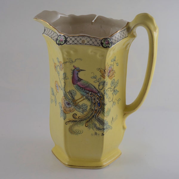 Yellow Ware Pitcher - Etsy