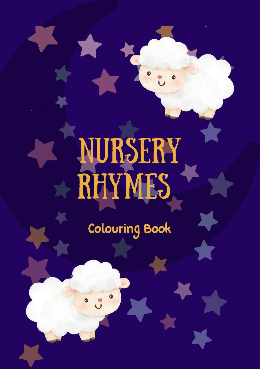 Nursery Rhyme Colouring Book - Etsy