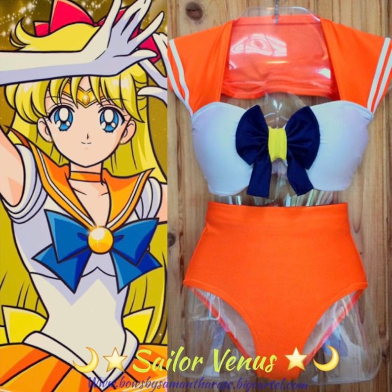 Sailor Venus High Waisted Swimsuit | Etsy