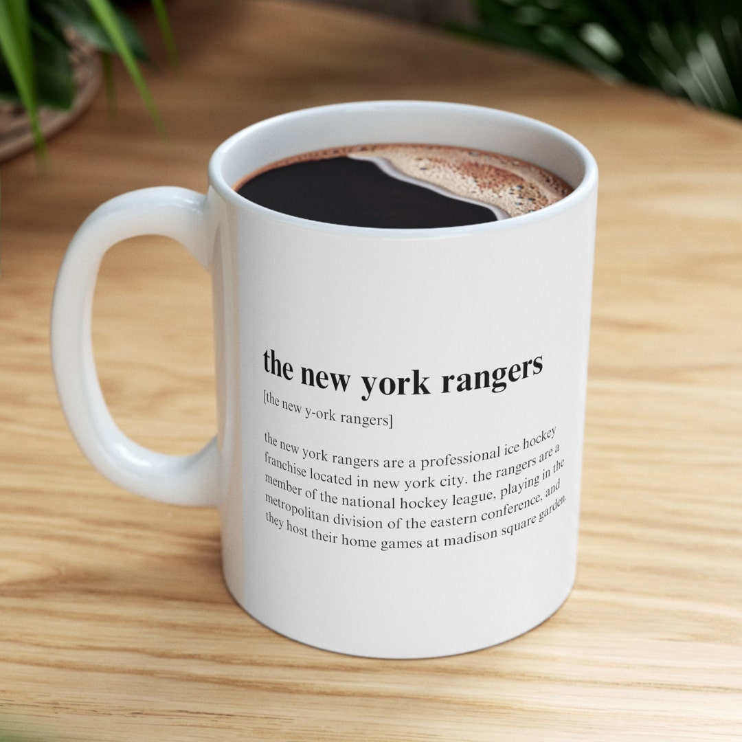New York Rangers Hockey Definition Mug, Ideal for Coffee Lovers, Hockey ...