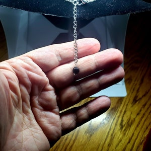 Onyx and Sterling Silver Fan Necklace - Etsy